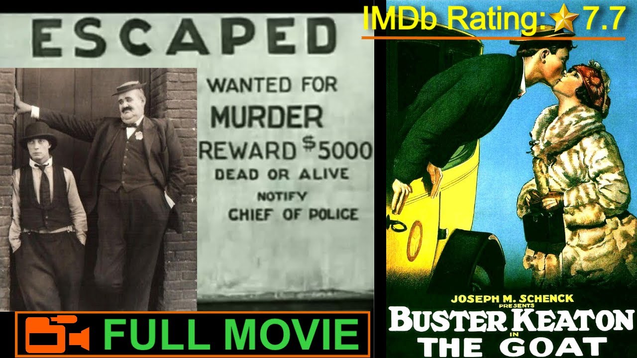 The Goat (1921) Buster Keaton on the run from Police | Full Movie - YouTube