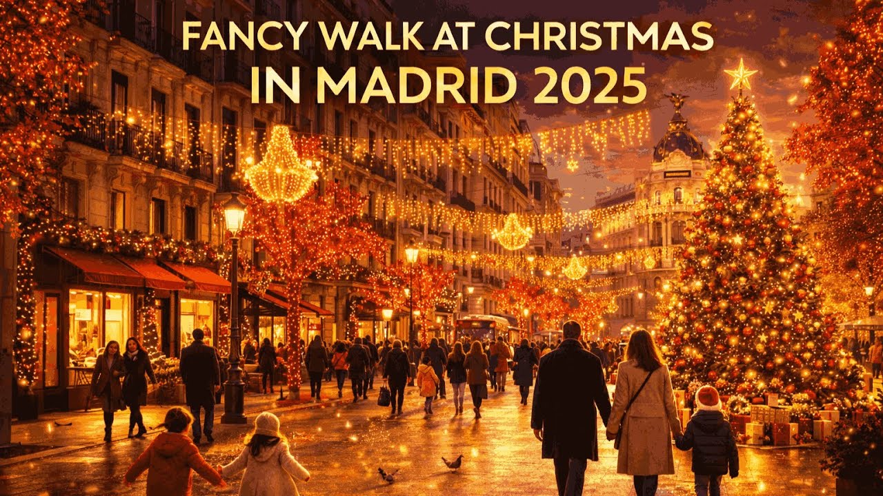 MADRID, SPAIN CITY WALK | FANCY NEIGHBORHOOD TOUR AT CHRISTMAS 4K 🇪🇸 ...