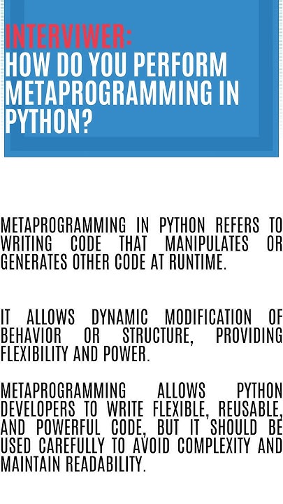 Advanced Python INTERVIEW Challenge:Only 1% Can Answer How do you perform metaprogramming # ...