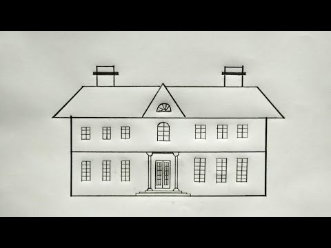 Old building drawing easy - YouTube