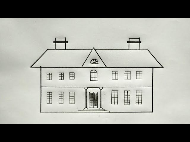 Old Apartment Building Drawing Easy How To Draw Mansions In 5 Steps