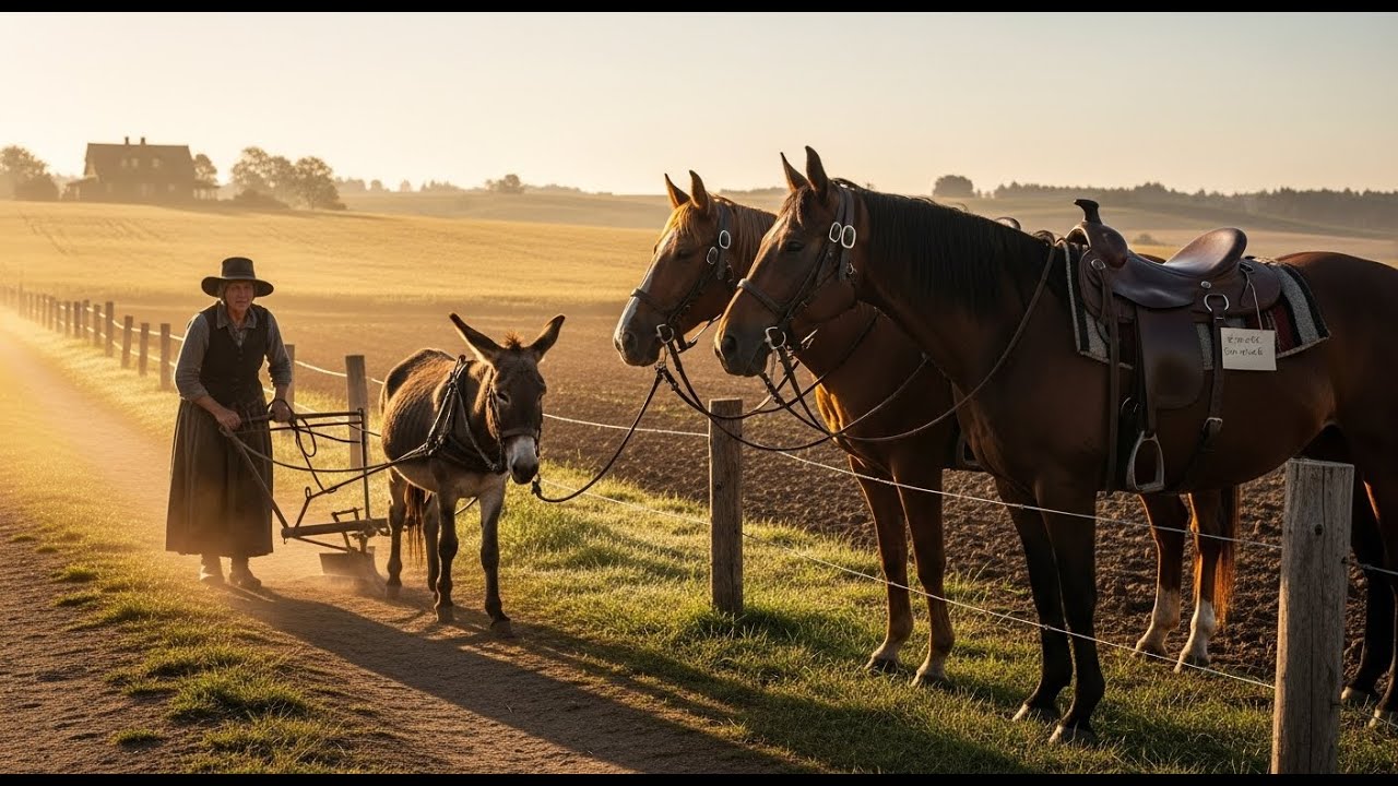 granjero rico ve a viuda arando con un burro flaco — y le deja dos ...