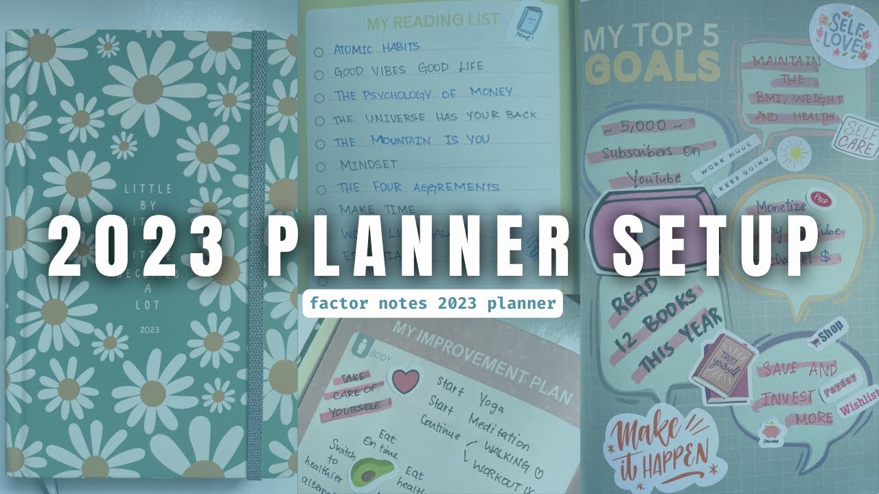 Factor Notes Planner 2023 Setup | The Productive Girl - YouTube