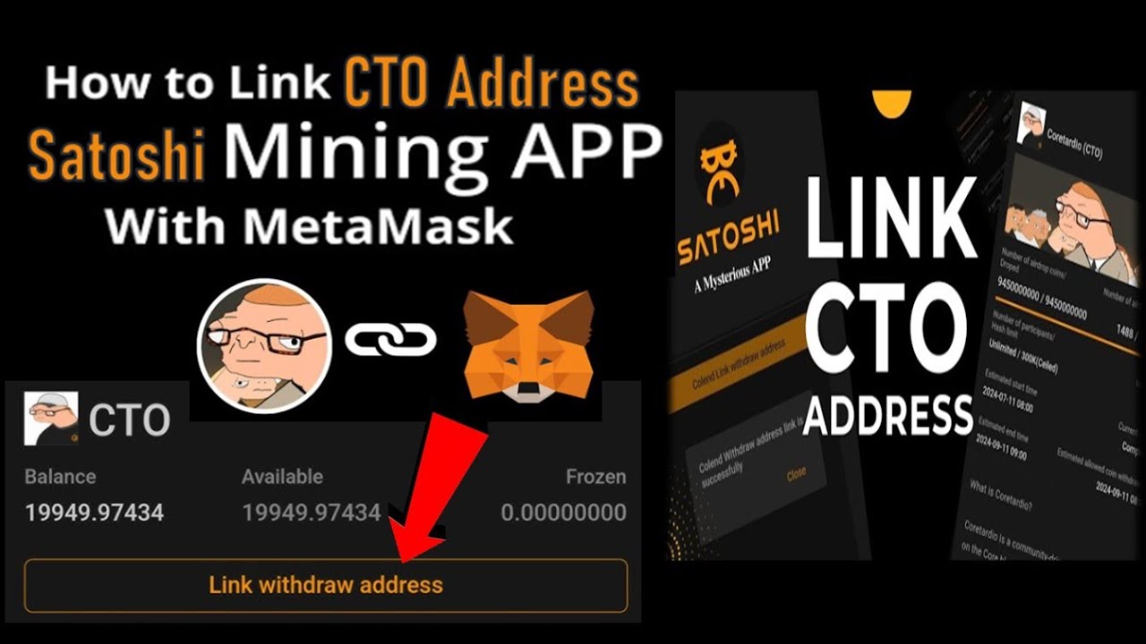 CTO Coin Airdrop Withdrawal Address | Satoshi Mining app New Update ...