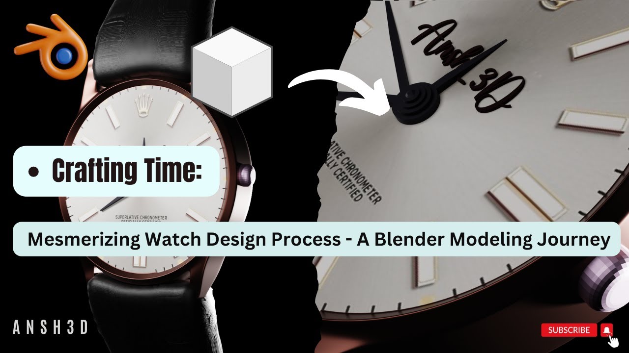 "Crafting Time: Mesmerizing Watch Design Process - A Blender Modeling ...