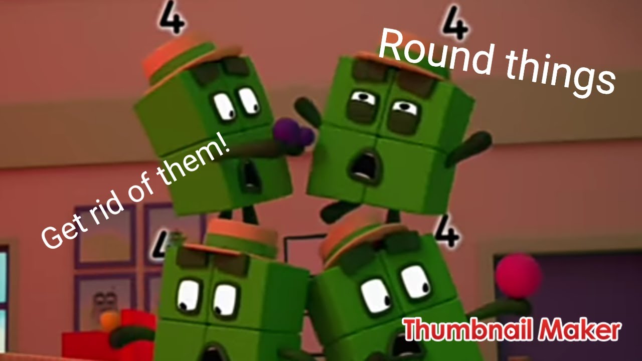 Four being afraid of round things for almost 2 minutes. - YouTube