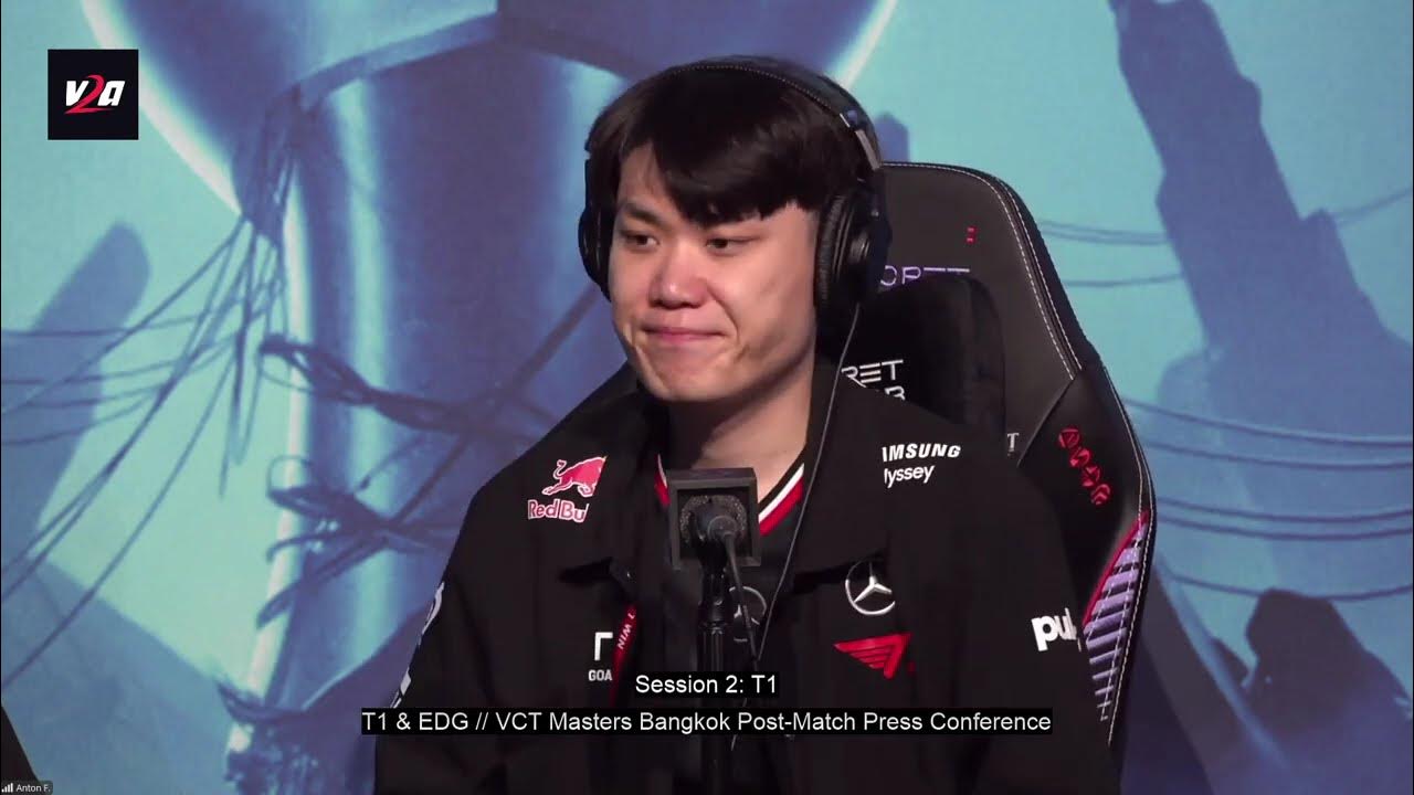 T1 (EDG vs. T1) VCT Masters Bangkok Post-Match Press Conference - YouTube