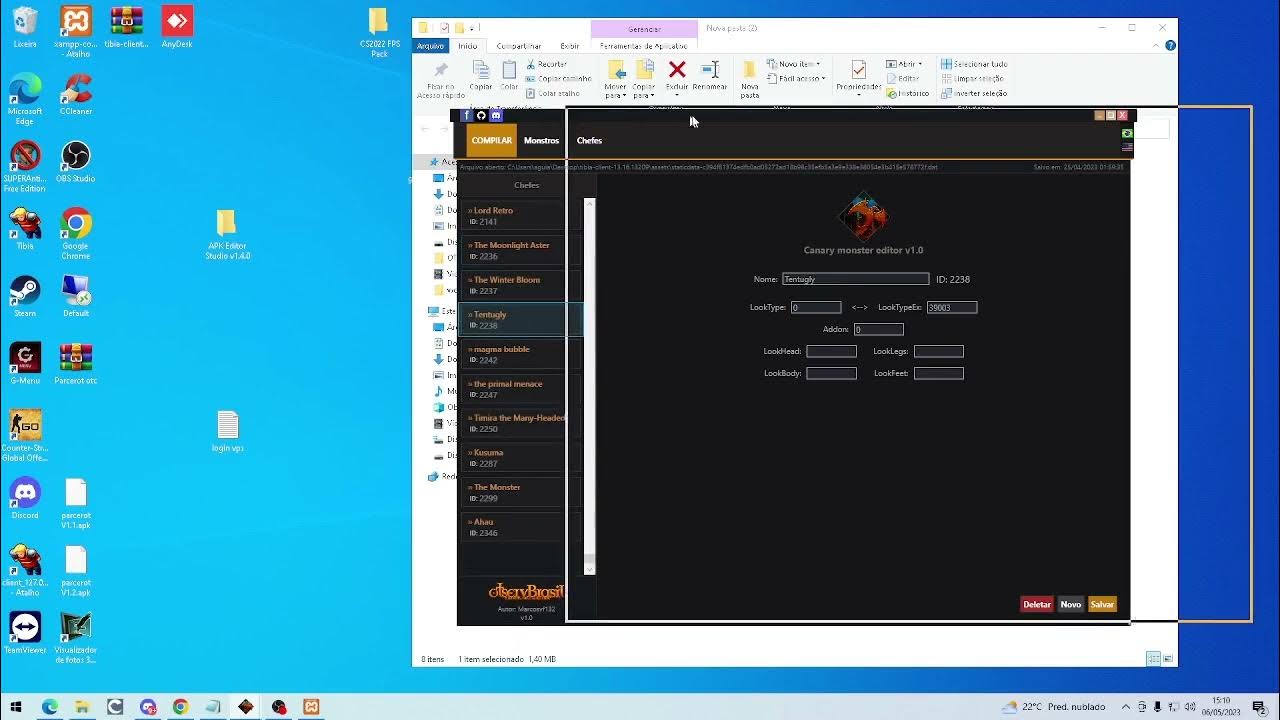π₯ Criando Tibia Otserver Canary Monster Editor Youtube