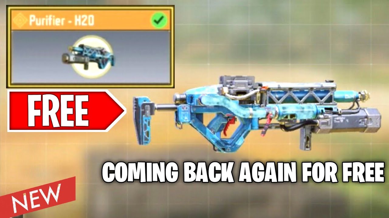BE READY TO GET FREE LEGENDARY PURIFIER H2O OPERATOR SKILL CODM SEASON ...