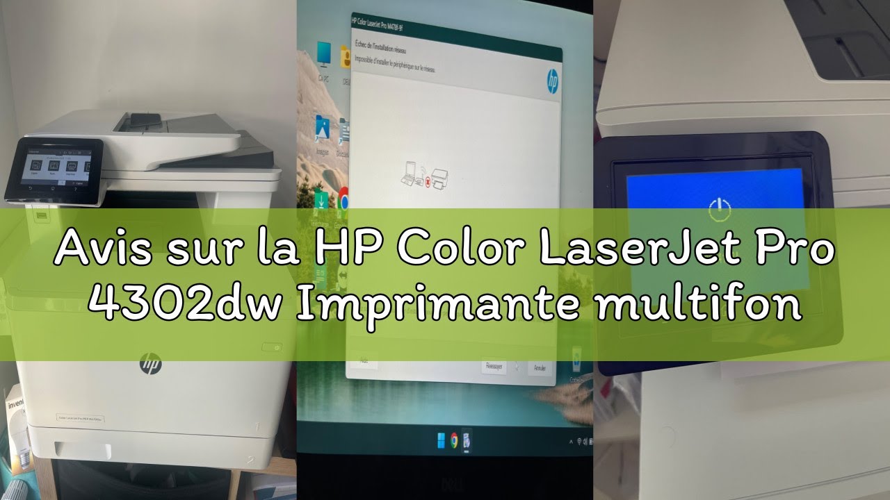 Avis sur la HP Color LaserJet Pro 4302dw Imprimante multifonction Laser ...