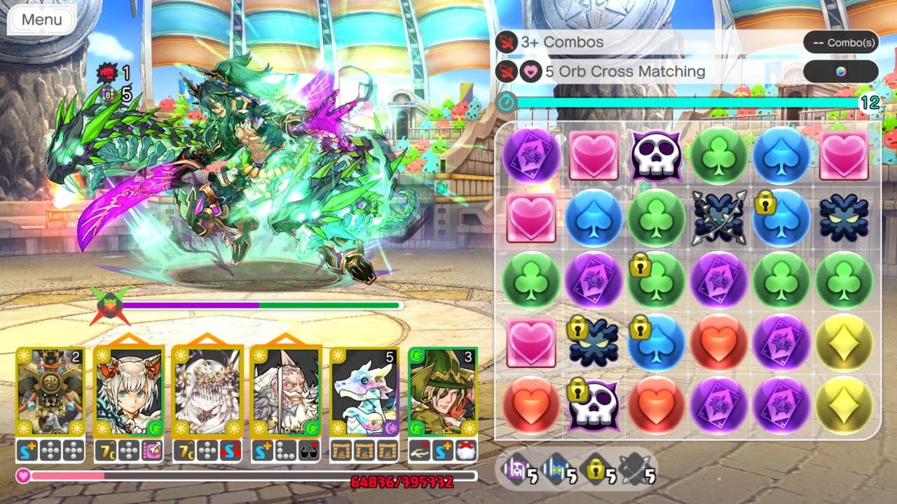 Puzzle & Dragons 0 - Defi 7-8 Jade Dragonbound, Typhon - YouTube