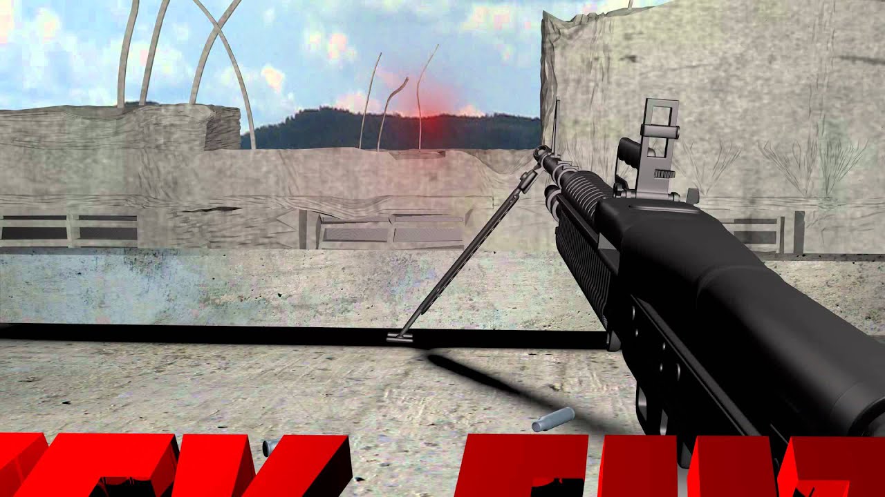 Cinema 4D - Simple 3D intro Gun Shooting Text - YouTube