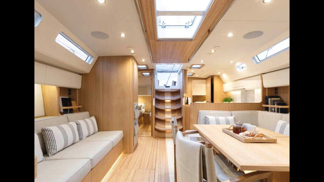 Swan 55 Walkthrough interiors - YouTube