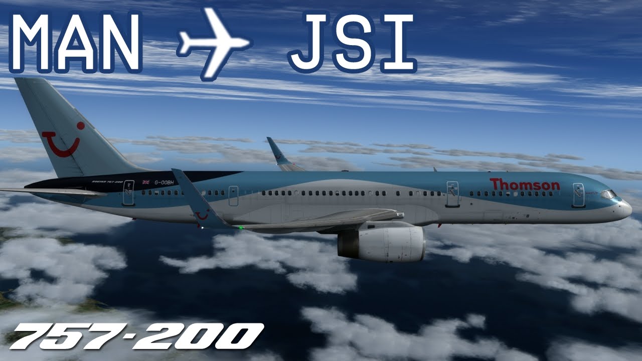[P3D] Manchester to Skiathos | TOM2526 | Thomson Airways | QualityWings ...