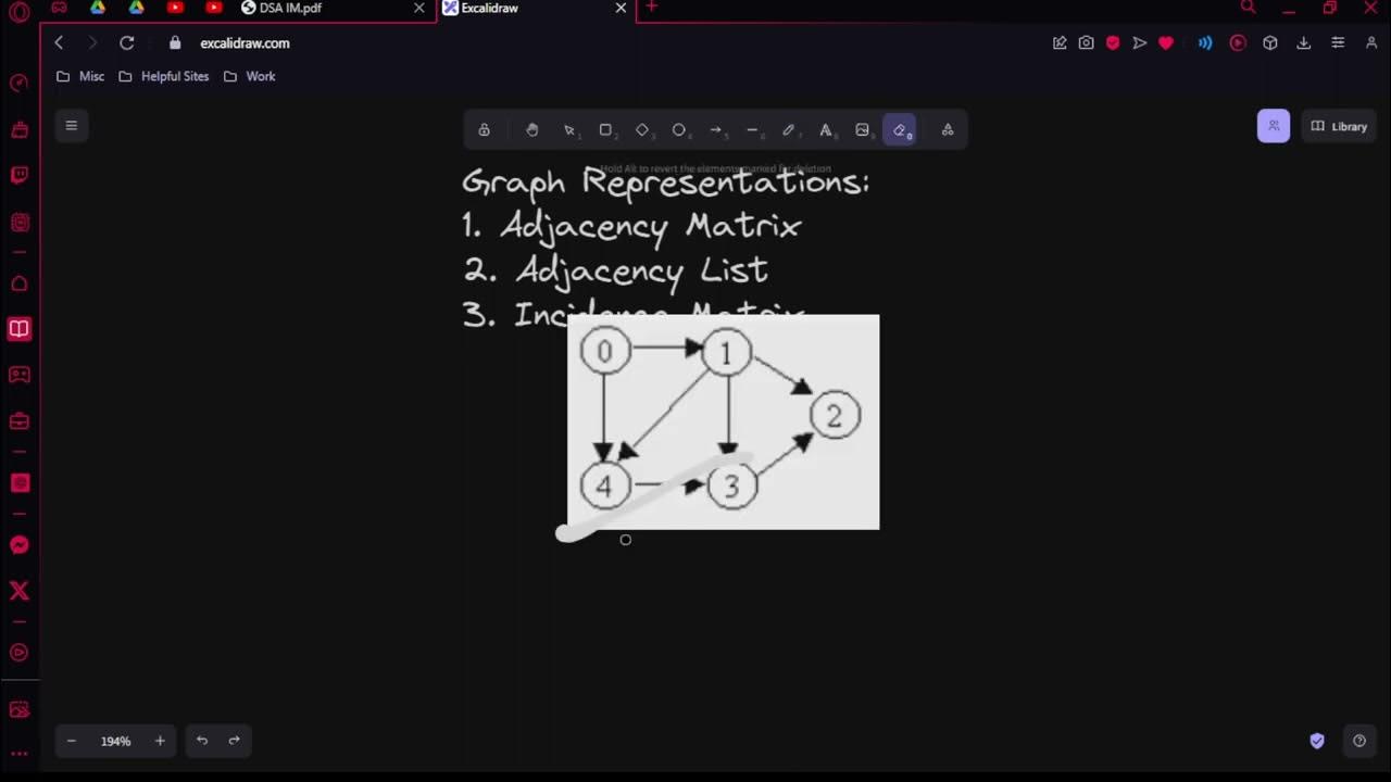 Graph Representation - Adjacency Matrix - YouTube