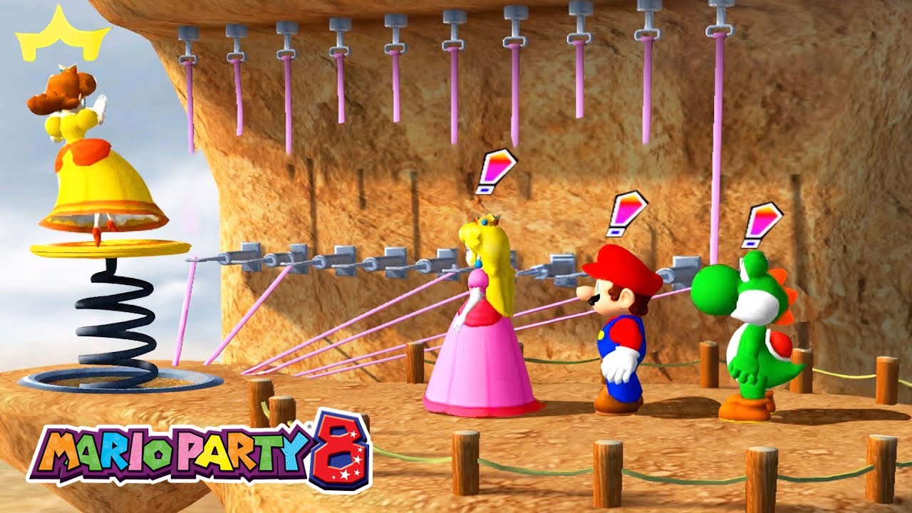 Mario Party 8 - Peach vs Yoshi vs Daisy vs Mario (Master CPU) - YouTube