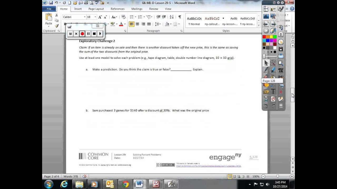 Lesson 29 Percent of a Numer - YouTube