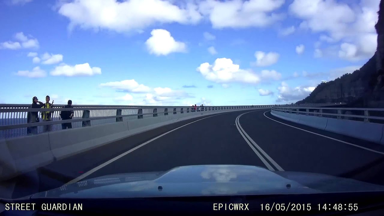2011 WRX - Dash Cam view of Sea Cliff Bridge, Stanwell - YouTube