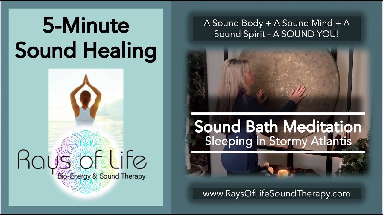 5 Minute Sound Healing | Sleeping in Stormy Atlantis | Sound Bath ...