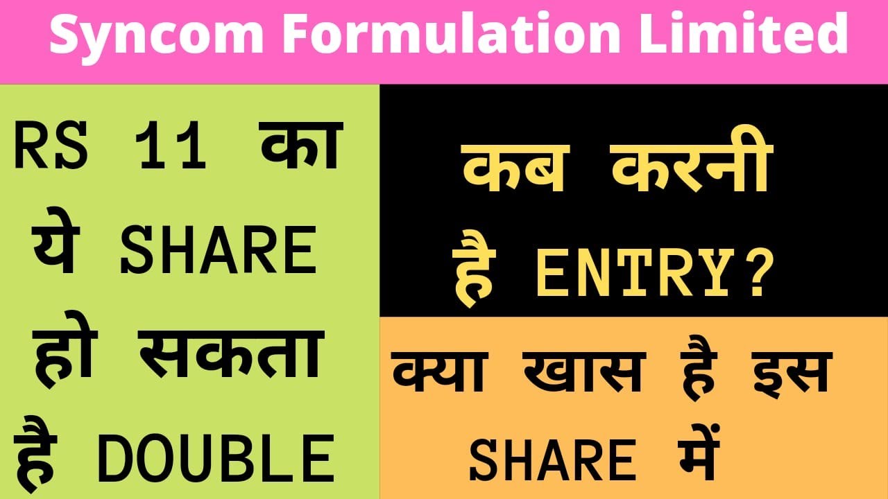 Syncom formulations latest news| Syncom formulations share - YouTube