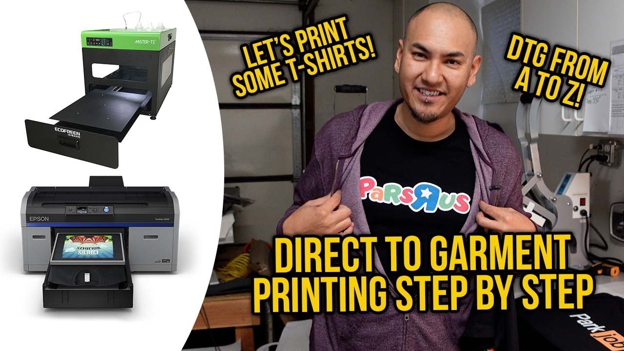 Direct To Garment Printing | Epson F2100 | Mister T1 - YouTube