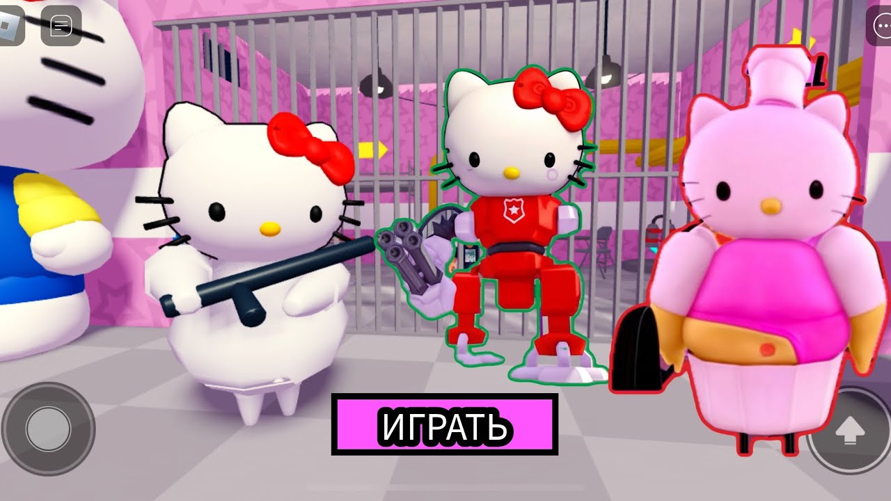 HELLO KITTY BARRY'S PRISON RUN! (Obbi) Full game Roblox - YouTube