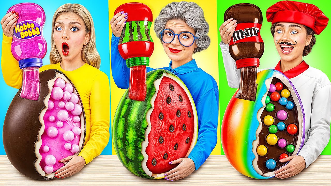 Ich vs Oma: Koch-Challenge | Leckere Küchen-Hacks von Super Hyper DO - YouTube