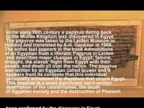 The Moses (Musa) Miracles in Ipuwer Papyrus/معجزات موسي في بردية البيور ...