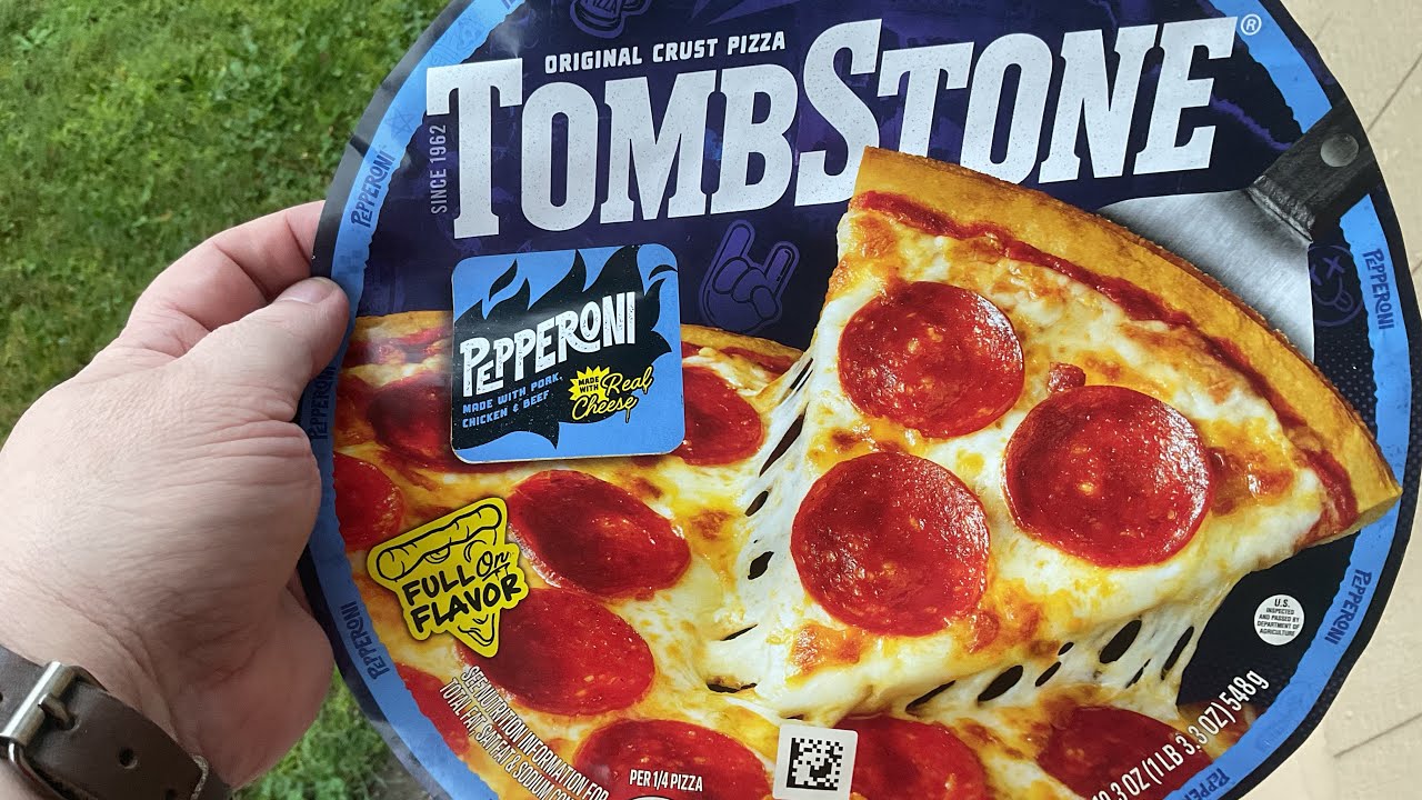 Tombstone Original Crust " Pepperoni " Pizza Review - YouTube