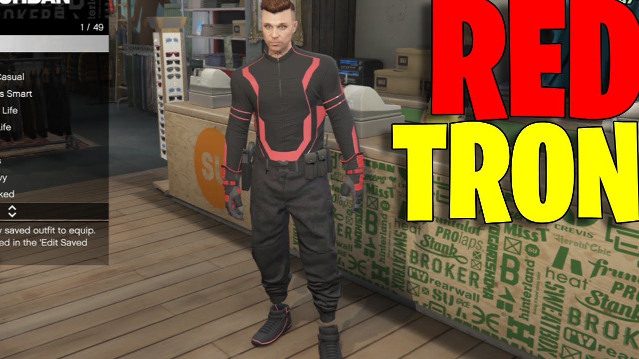 HOW TO GET A RED TRON TRYHARD MODDED OUTFIT - YouTube
