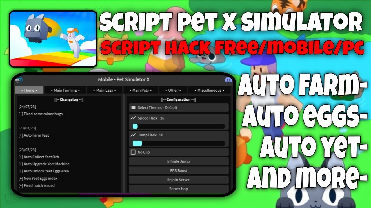 [ROBLOX] SCRIPT YEET A PET ( pet x simulator )| BLACK TRAP | AUTO FARM | AUTO EGGS | AUTO FARM ...