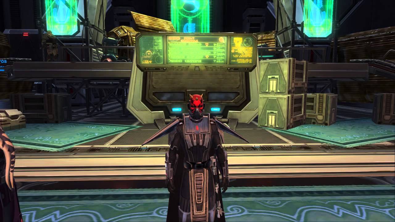 SWTOR - Custom armor with Energized Triumvirate Armor effect - YouTube