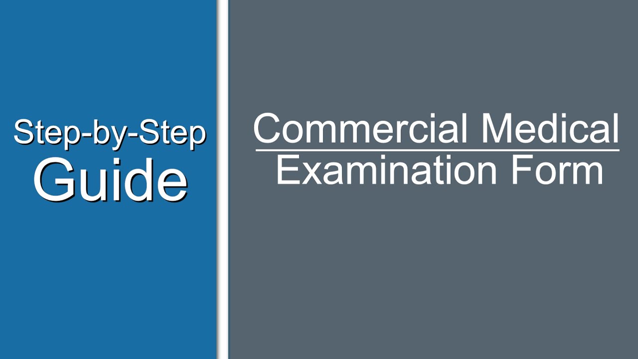 Commercial Medical Submission Form Step By Step YouTube commercial-medical-submission-form-step-by-step-youtube
