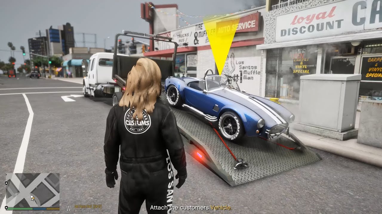 Gta 5 Let's Go To Work As a Female LS Customs Mechanic - Towing ...