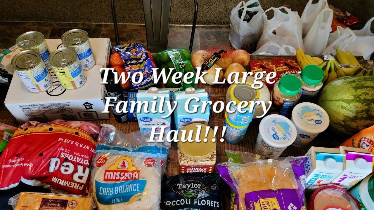 Large Family Grocery Haul (went to all the places)!!! - YouTube