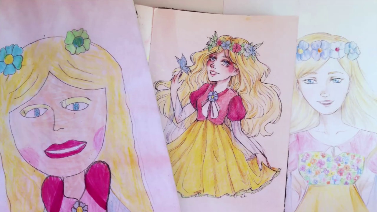 REdrawing my old art | 2011-2017-2020 - YouTube