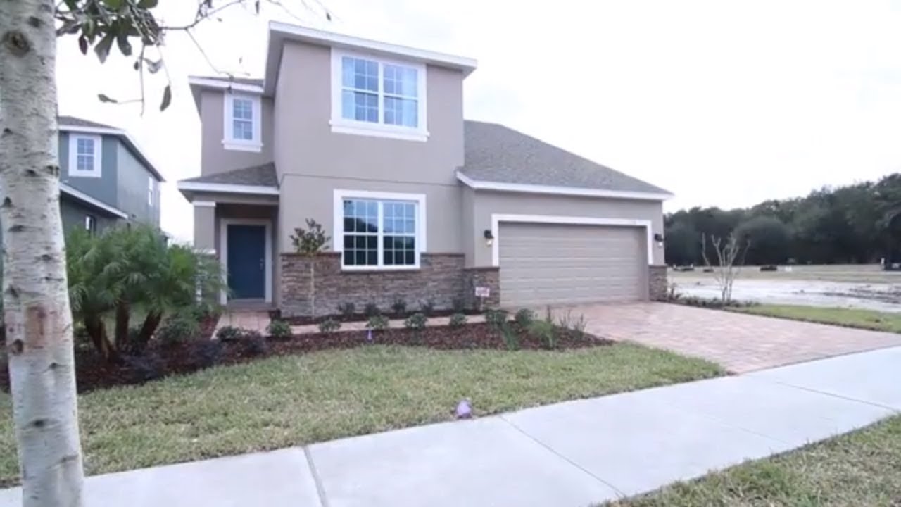 Orlando New Homes - Oxford Model at South Pointe by Surrey Homes - YouTube