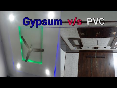 Comparison Between Gypsum Ceilimg and PVC ceiling | @interiorart3675 ...