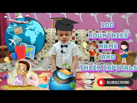 100 Countries name and their Capitals || 100 देश और उनकी राजधानियों के ...