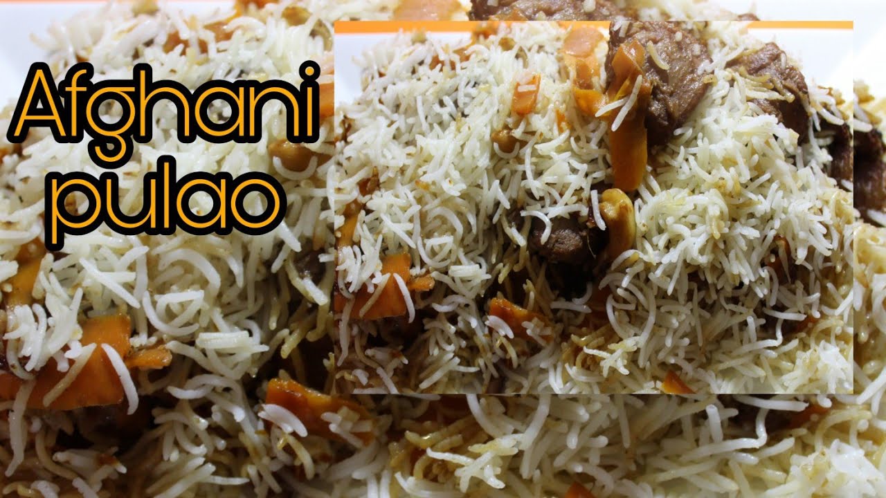 Afghani pulao | Kabuli pulao | Mutton pulao | Afghani mutton pulao ...