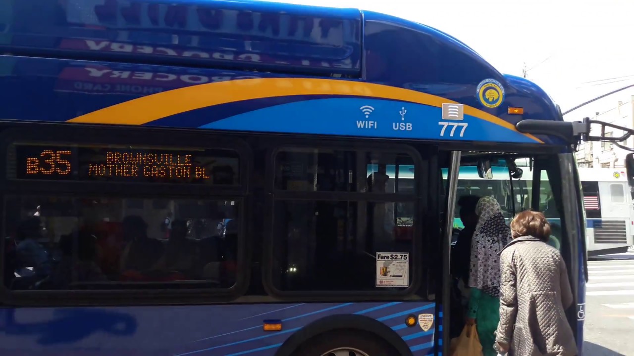 MTA New Flyer XN40 Bus #777 & Orion VII CNG on the B35 Bus Route at ...