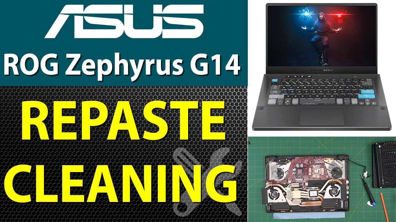 How to Repaste and Clean an ASUS ROG Zephyrus G14 GA401Q Laptop - YouTube