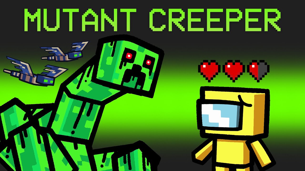 Mutant Creeper Imposter Role in Among Us (custom mod) - YouTube