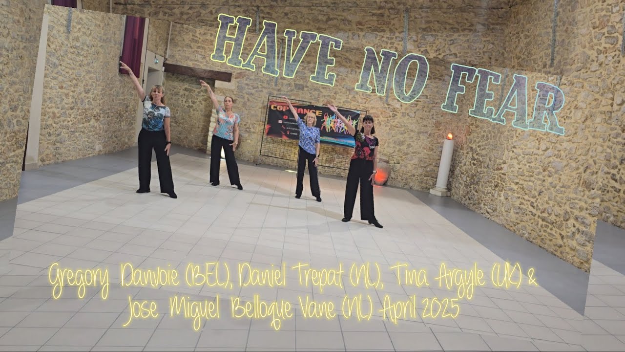 HAVE NO FEAR Line Dance (DEMO & TEACH) - YouTube