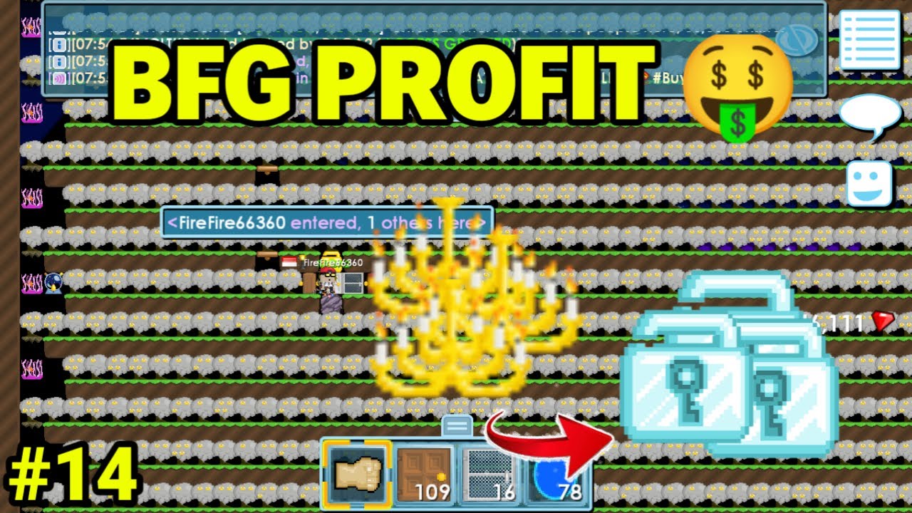 BFG PROFIT DAY 14 🤑 I Growtopia Profit I Growtopia - YouTube
