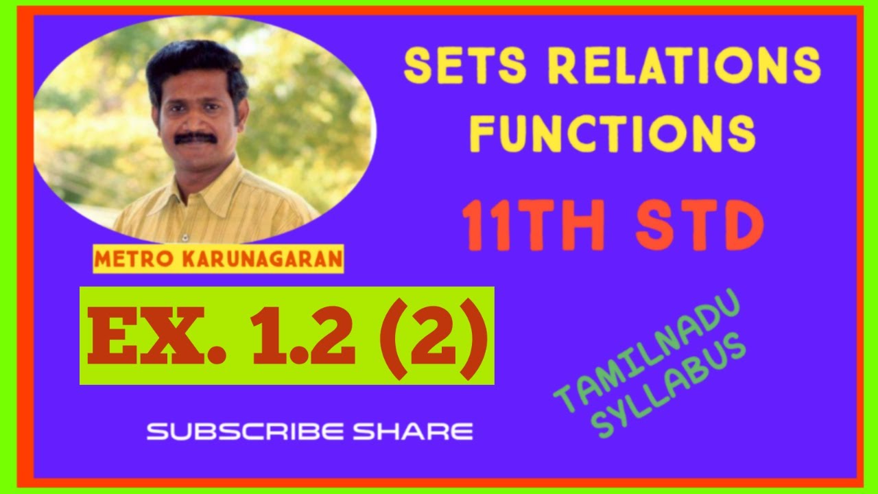 11th Std Maths Ex 1 2 2 Let X a b c d And R a a b b a c 11th-std-maths-ex-1-2-2-let-x-a-b-c-d-and-r-a-a-b-b-a-c