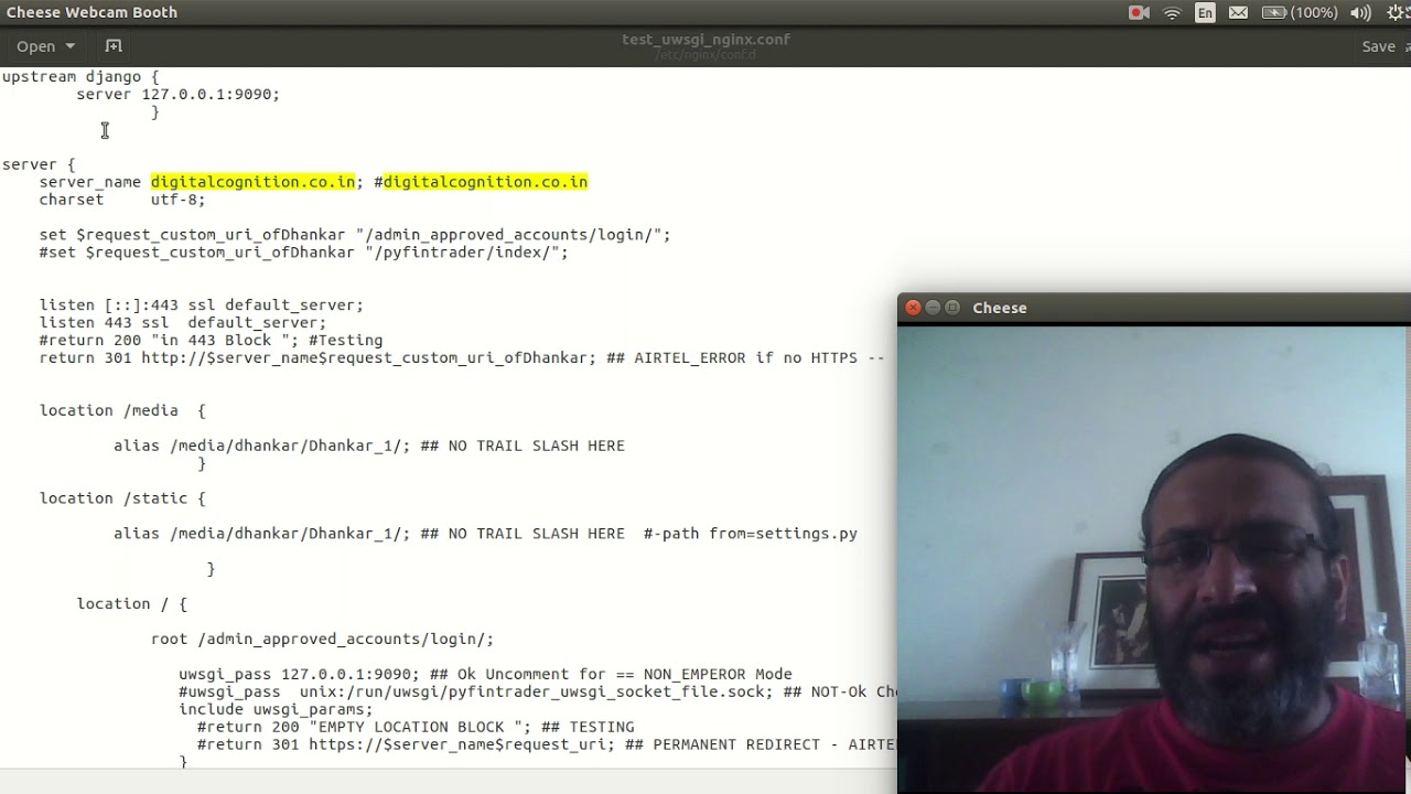 Nginx Configuration of the HTTP and HTTPS blocks == https://digitalcognition.co.in - YouTube