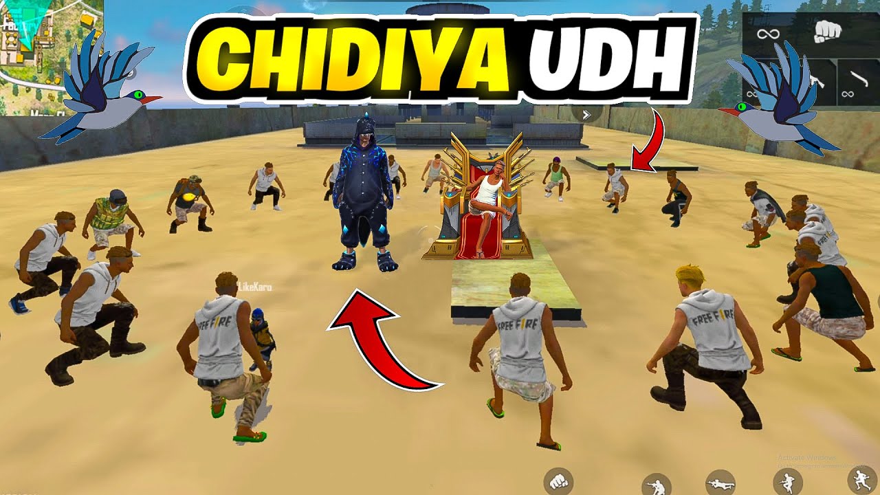 Playing Chidiya Udh🤣With 100 Adams On Factory Roof 😤Full Masti - Garena ...