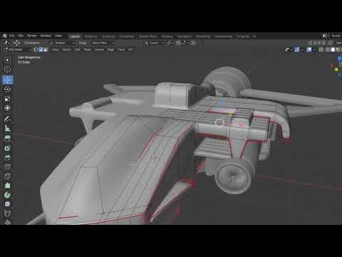 Nave conceptual en Blender, CGI. Time-lapse - YouTube