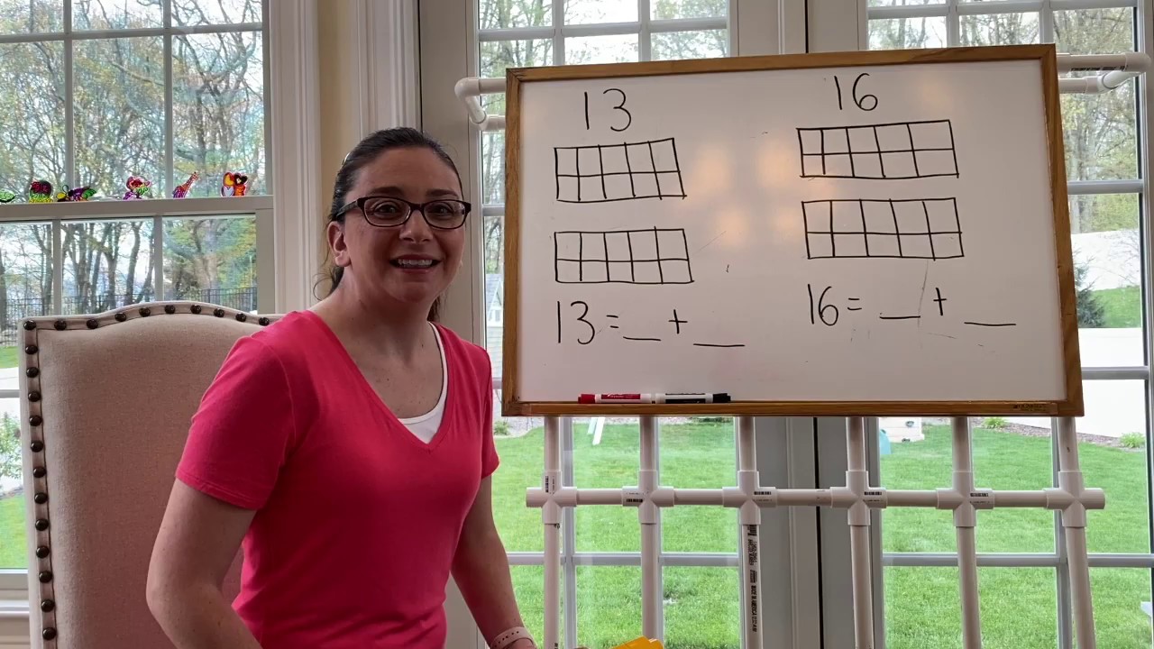 Decomposing Teen Numbers - YouTube